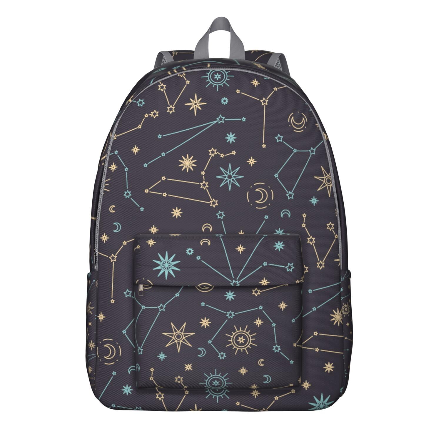Witchy Celestial Backpack, Waterproof School Bag with Gothic Sun, Moon ...