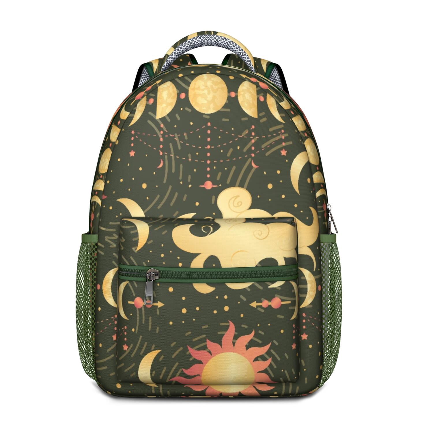 Witchy Celestial Backpack for – Gothic Moon, Stars & Astrology Print ...