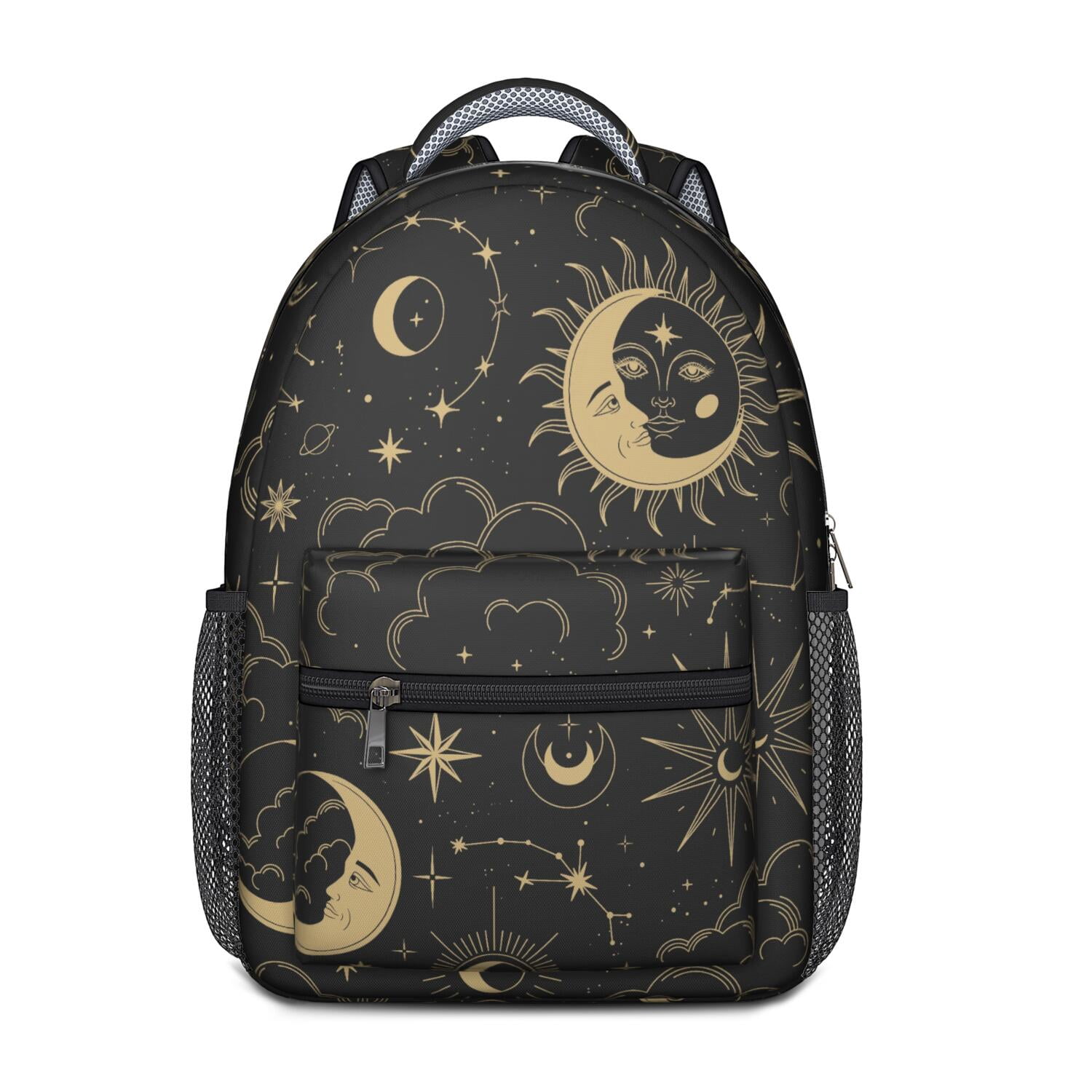 Witchy Celestial Backpack for – Gothic Moon, Stars & Astrology Print ...