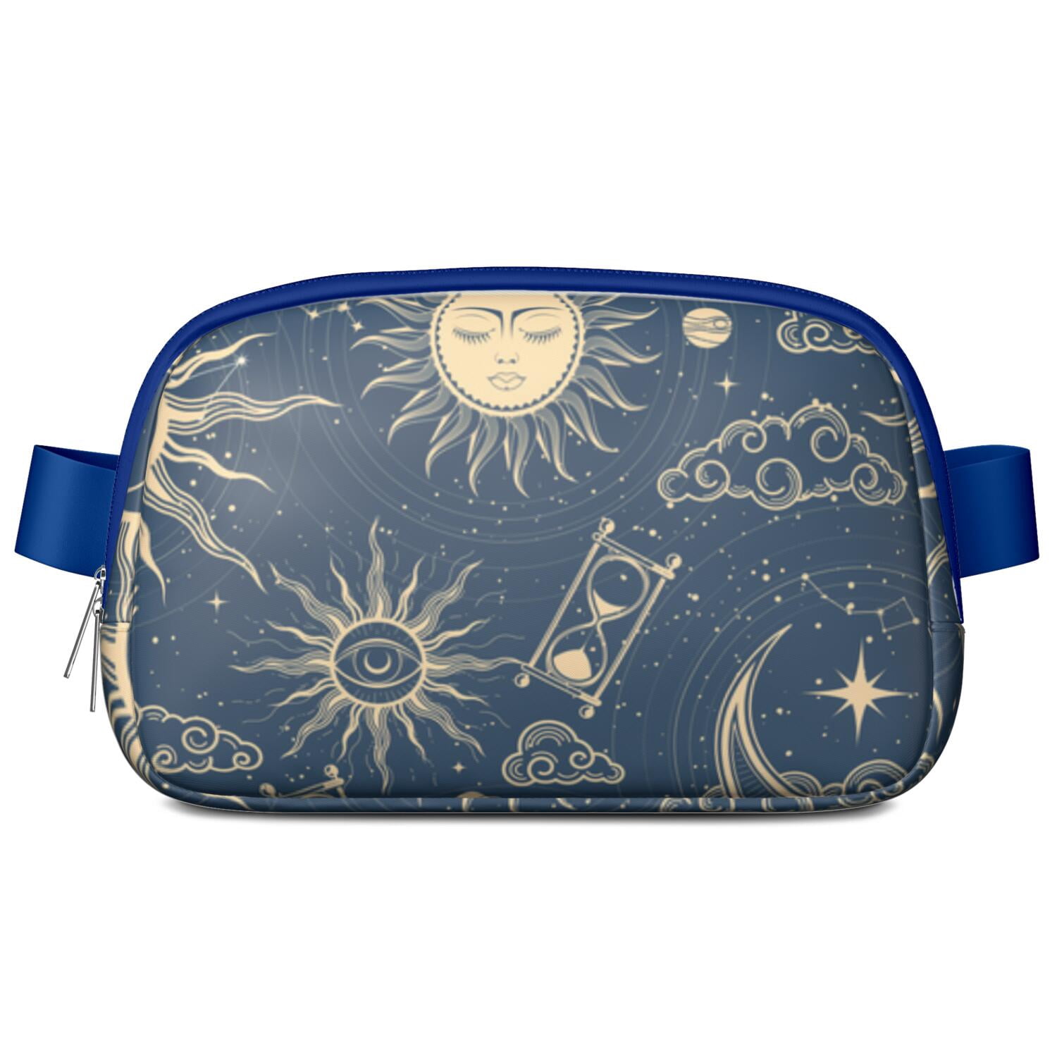 Witchy Celestial Belt Bag – Gothic Sun and Moon Print Fanny Pack with ...