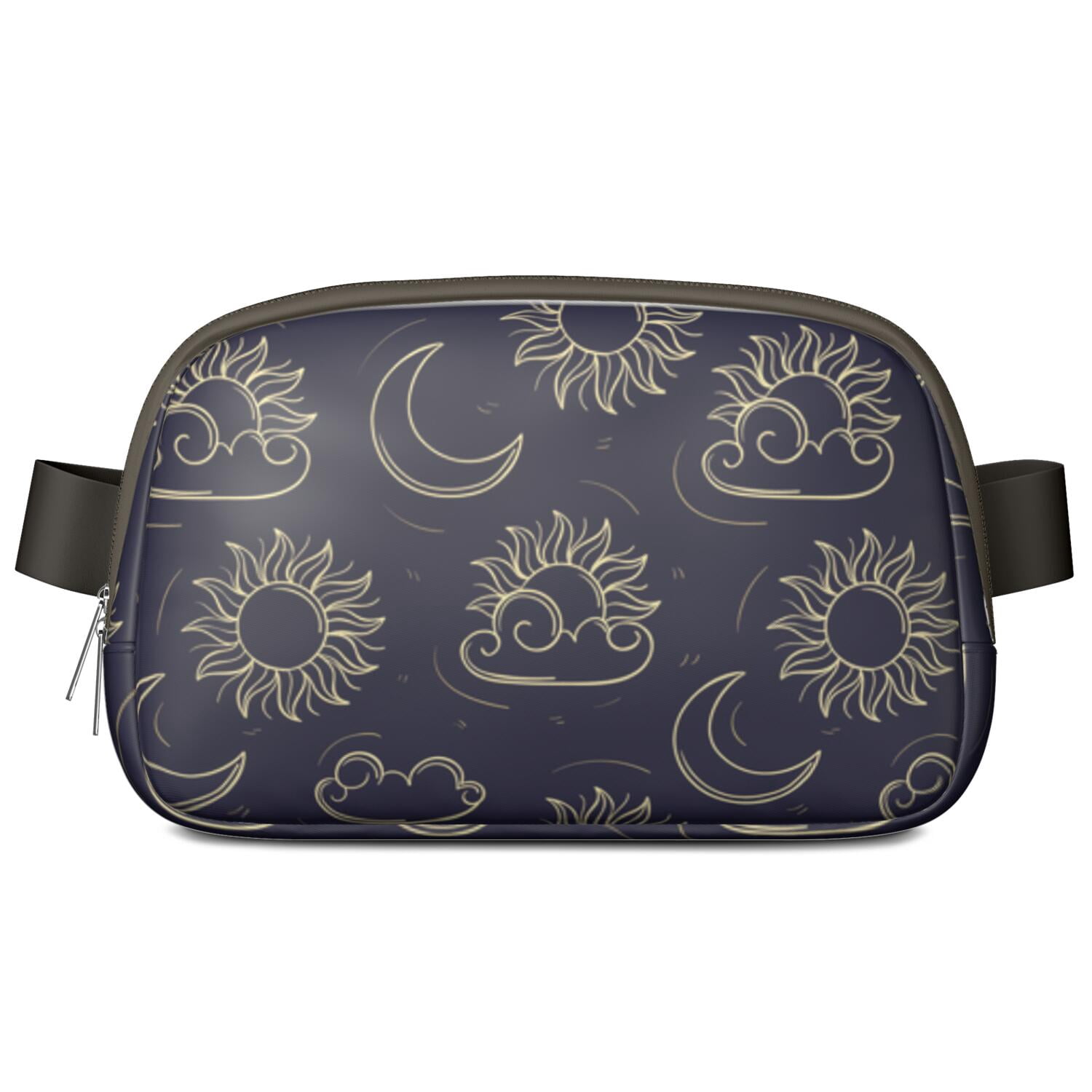 Witchy Celestial Belt Bag – Gothic Sun and Moon Print Fanny Pack with ...