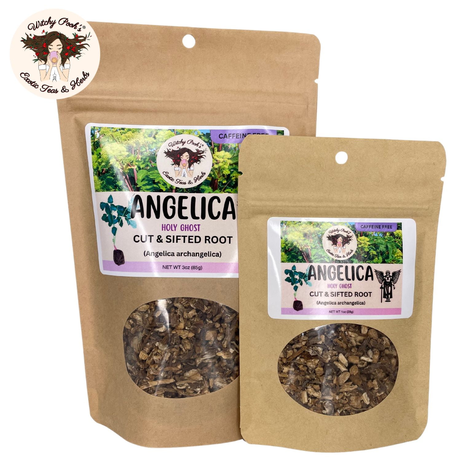 Witchy Pooh's Angelica Tea - Cut & Sifted Root, Holy Ghost, Caffeine ...