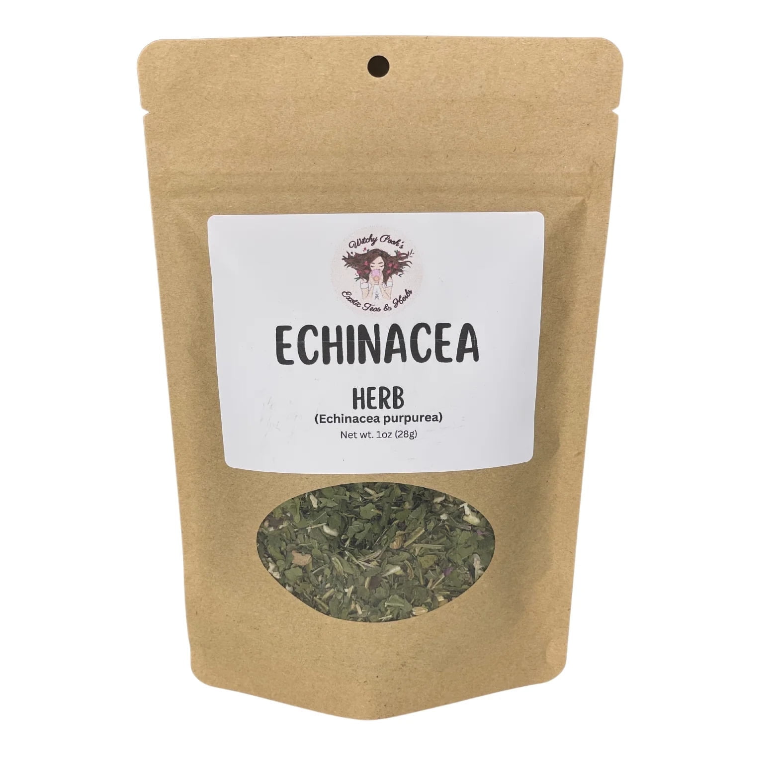 Witchy Pooh's Echinacea Tea - Loose Leaf, Caffeine Free, 3oz Pouch ...