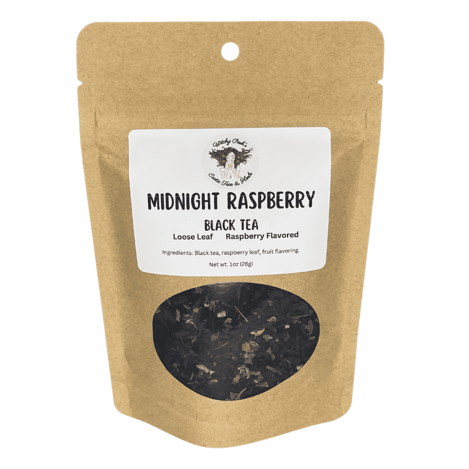 Witchy Pooh's Midnight Raspberry Tea - Loose Leaf, Black Tea, Naturally ...