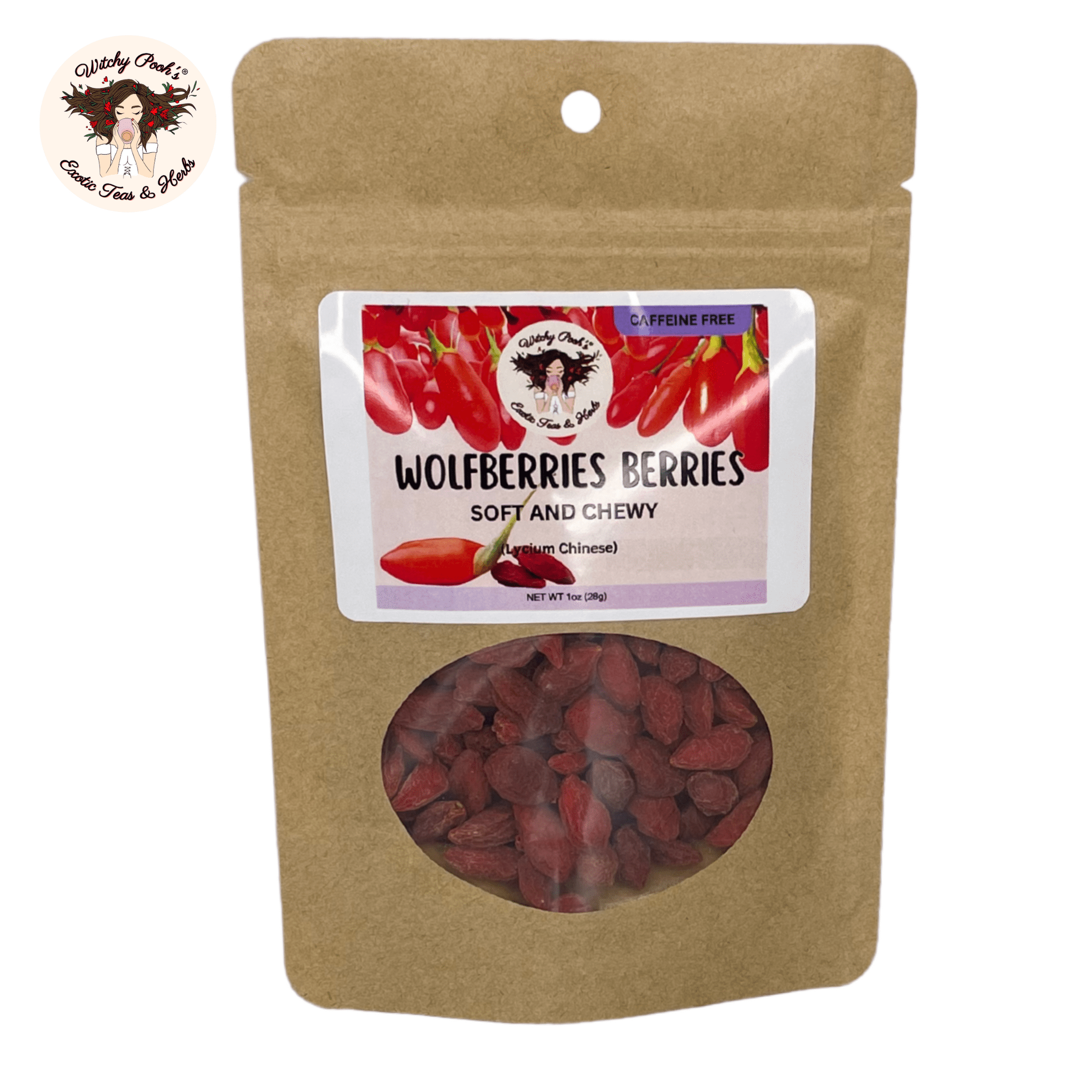 Witchy Pooh's Wolfberries, Goji Berries - Whole Soft and Chewy Berry Snacks, 1oz Pouch - Walmart.com