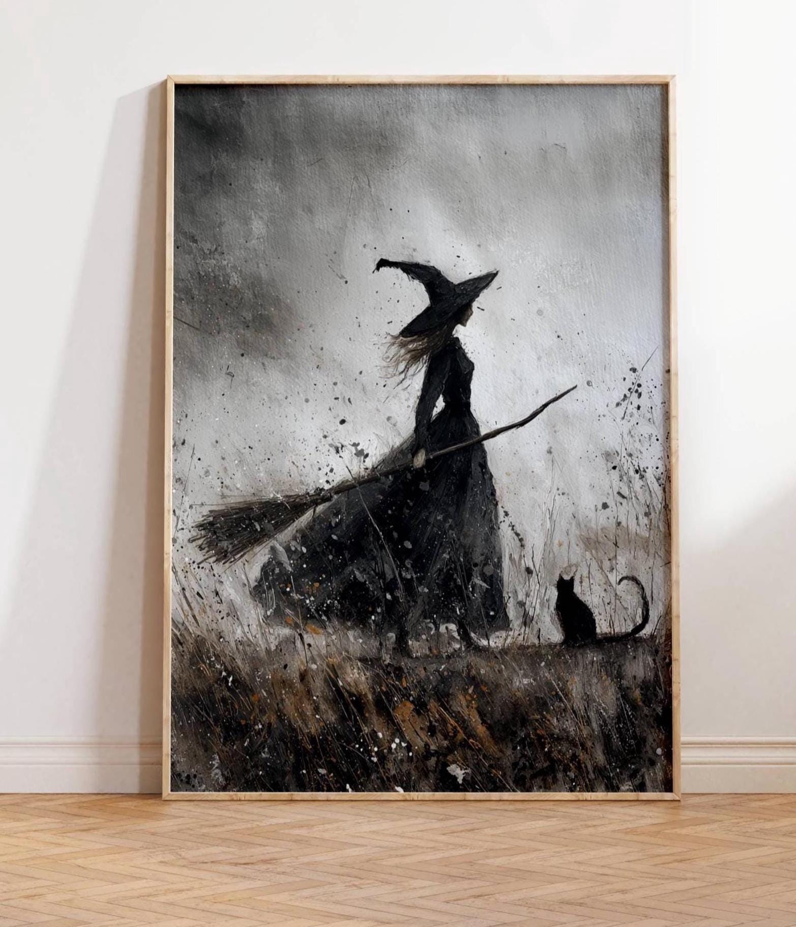 Witchy Prints, Dark Academia, Halloween Print, Vintage Witch Art ...