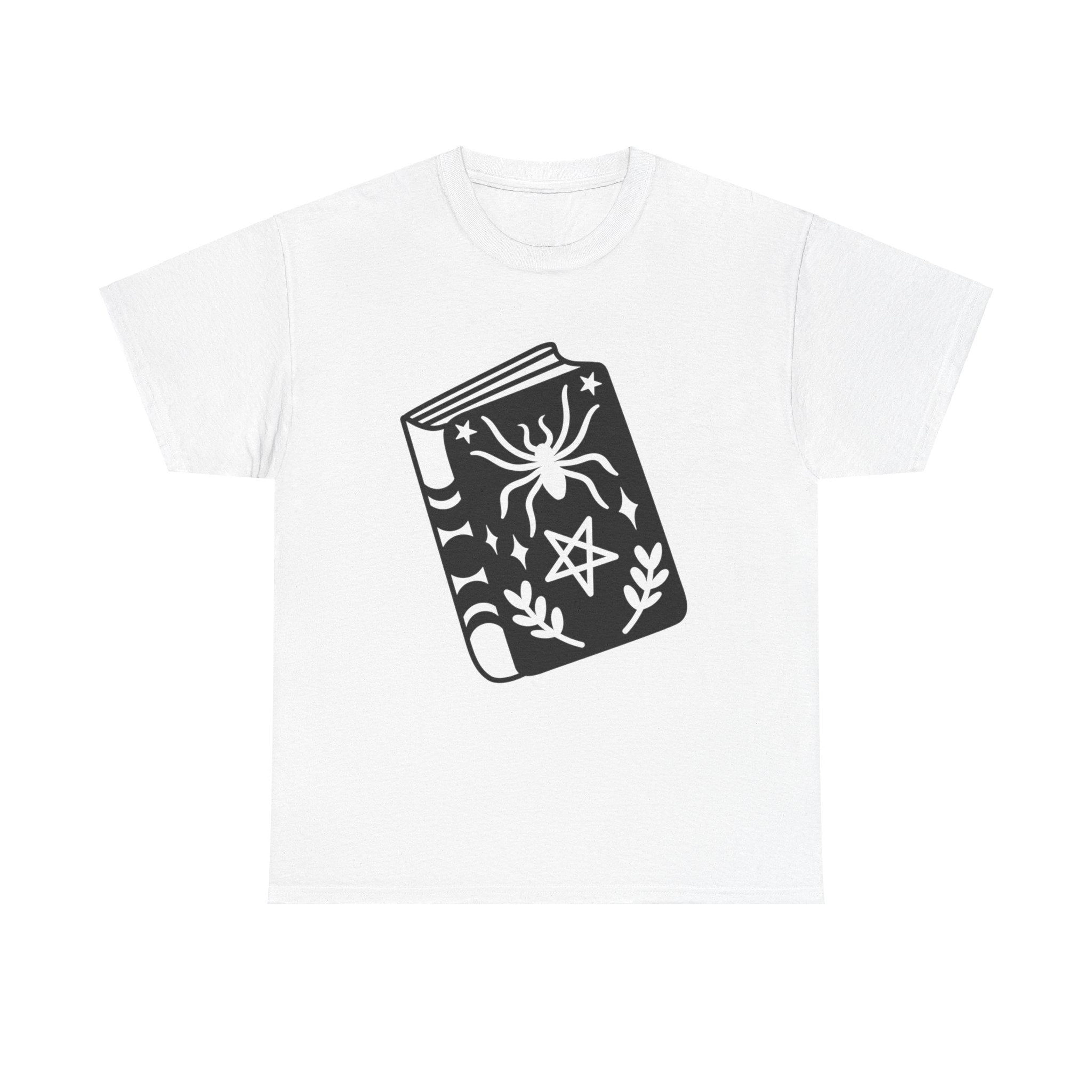 Witchy Spellbook T-Shirt - magic witchcraft book occult spider gothic ...