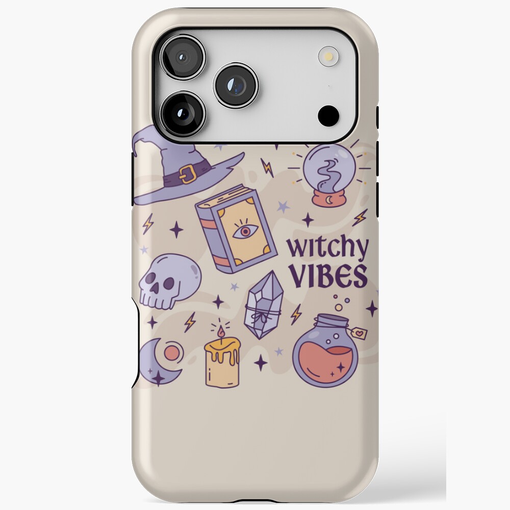 Witchy Vibes Creepy Halloween Magic Themed Themed Vibe Phone Case for ...