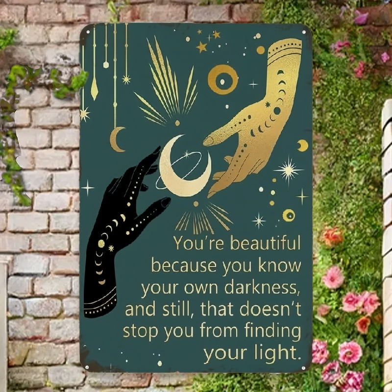 Witchy Wall Metal Tin Sign - Gothic Pagan Witch Decor Positive ...