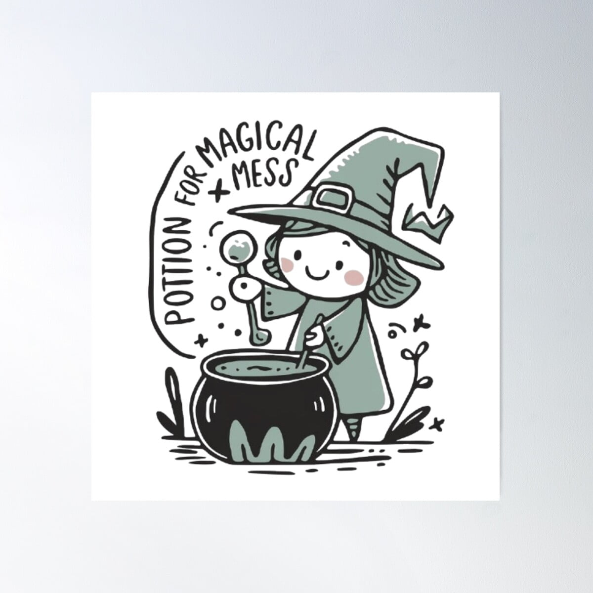 Witchy Whimsy Potion For A Magic Mess Poster Wall Art, Modern Wall ...