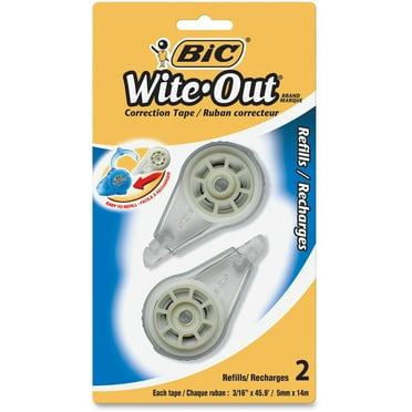 BIC Wite-Out Brand Exact Liner Correction Tape, Dry, Office & School ...
