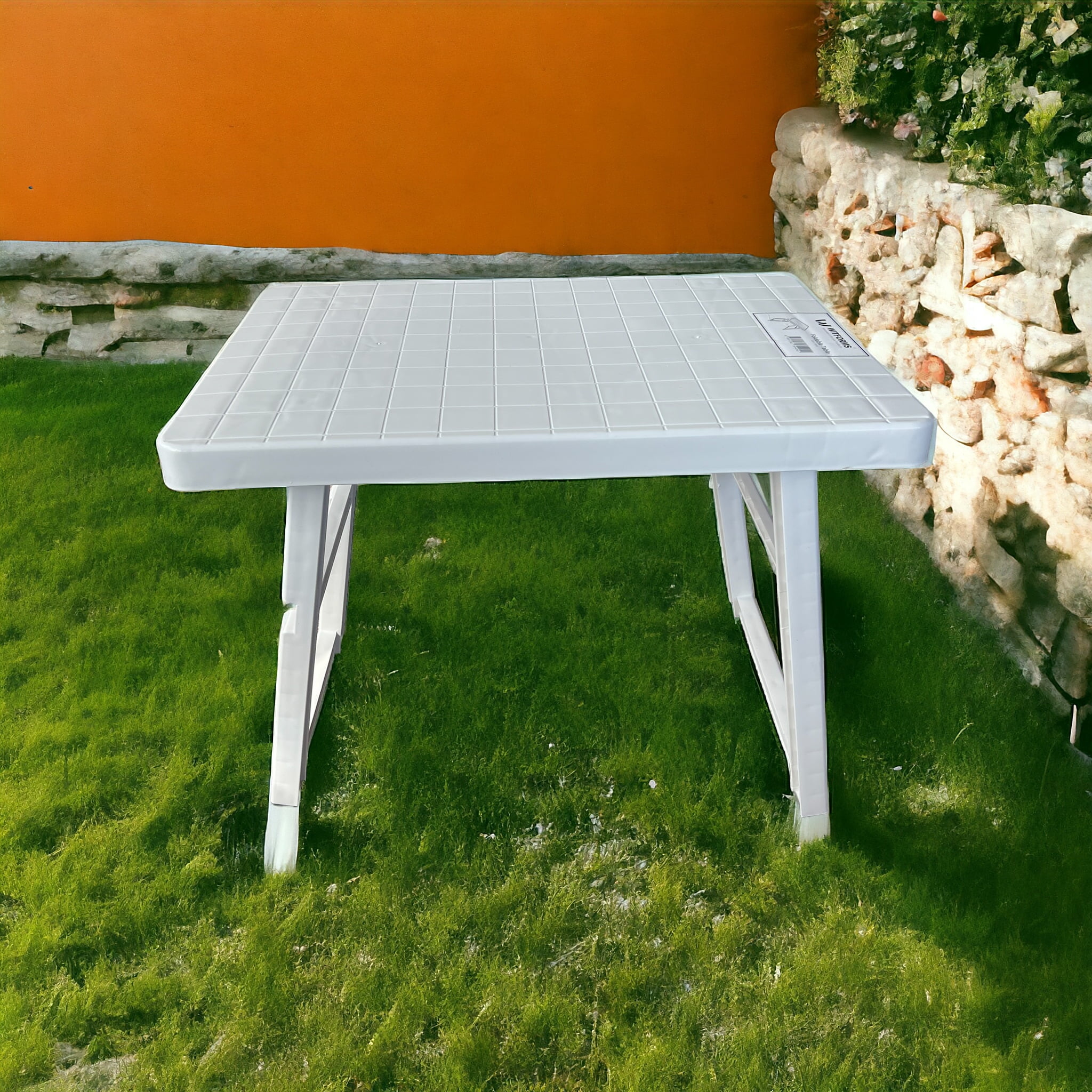 Witforms Portable Outdoor Folding Table 18x28x2 in - WHITE - Walmart.com