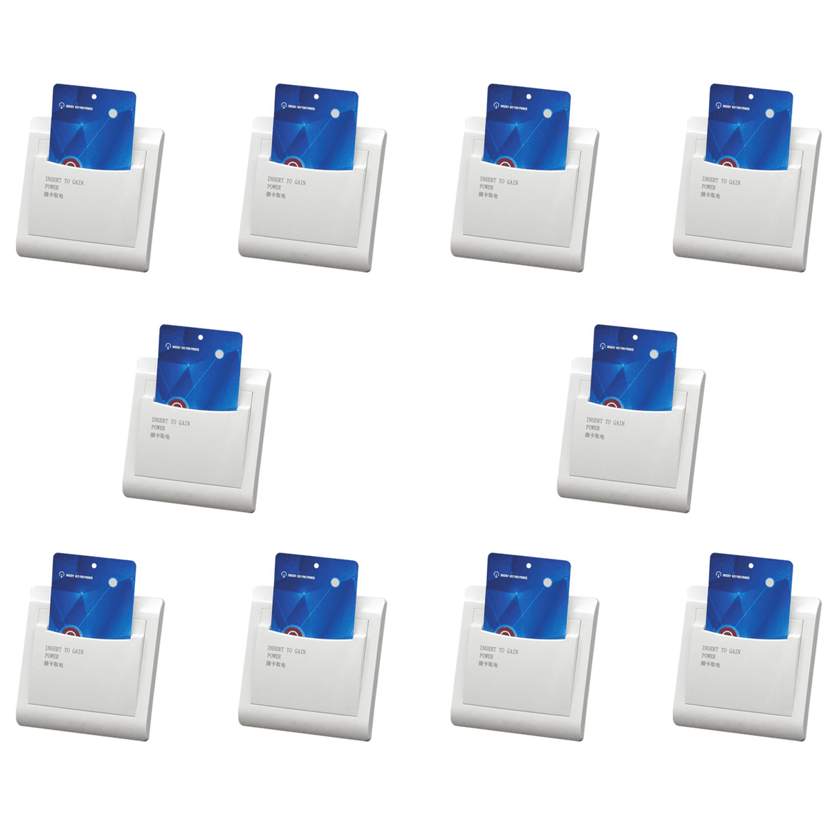 With 30 Card Hotel House Guest Room Wall Reader Switch 40A Energy ...