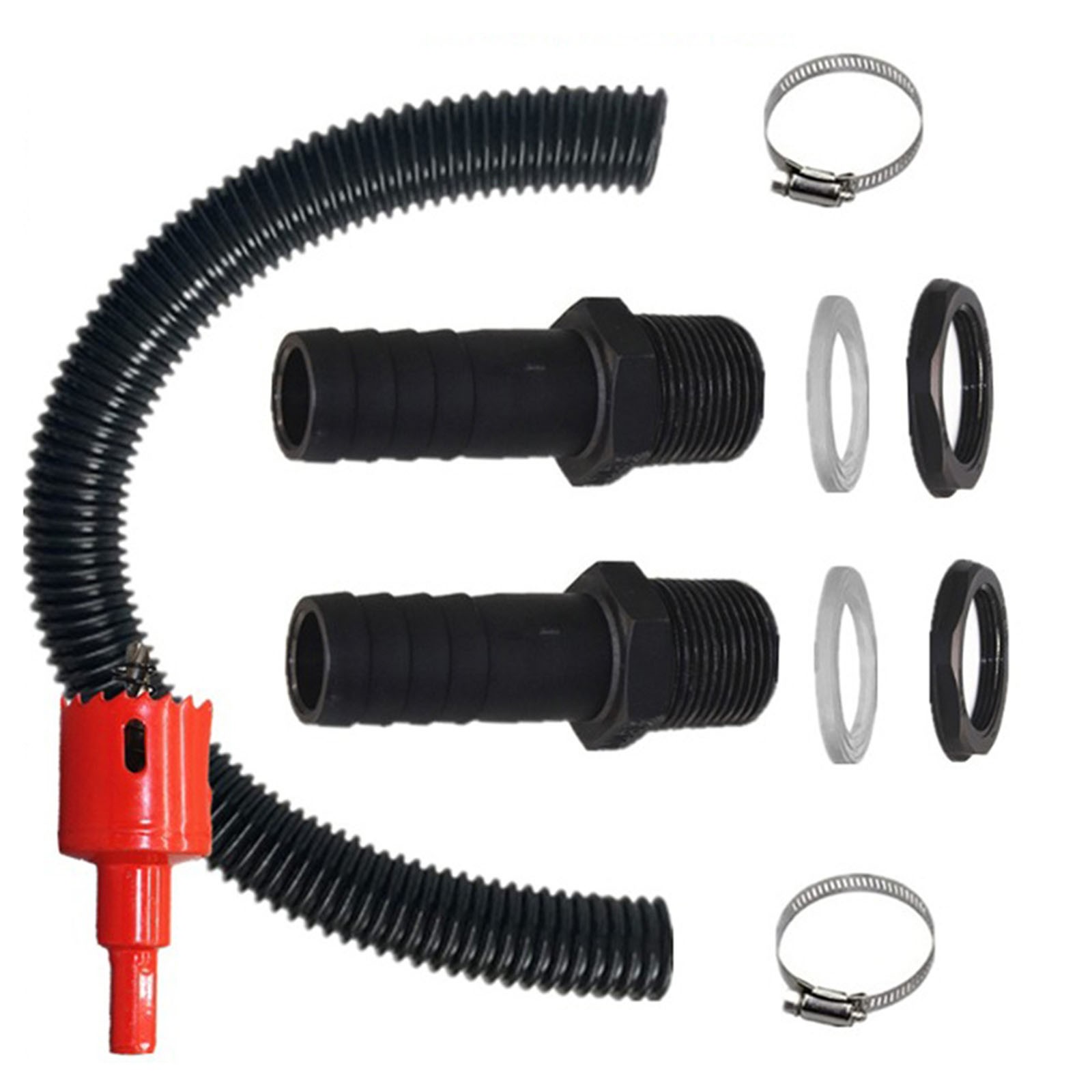 With 50Cm Flexible Connection Hose Pipe And Fittings, Connects Downpipe ...