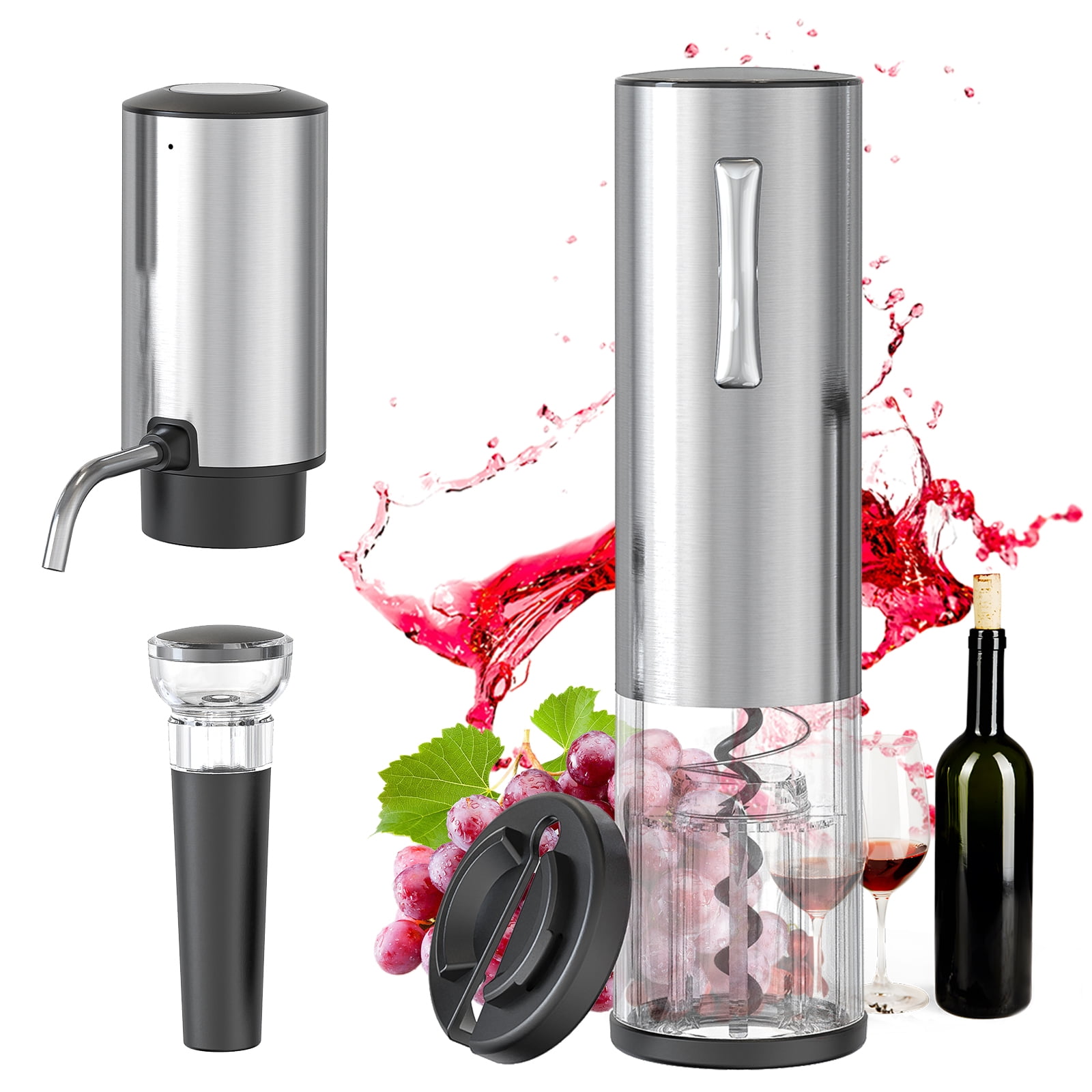 ,With Aerator Cutter Decanter Pump With Wine Decanter Pump Bottle ...