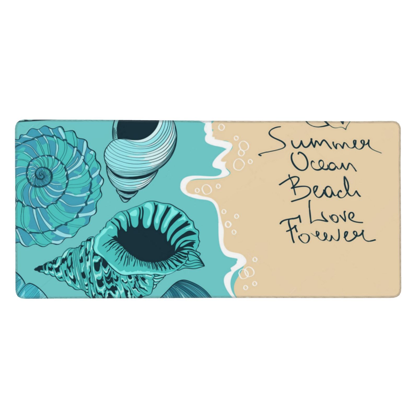 With Blue Sea Shells Vector Image Mousepad Large Mouse Pad Desk Pad ...