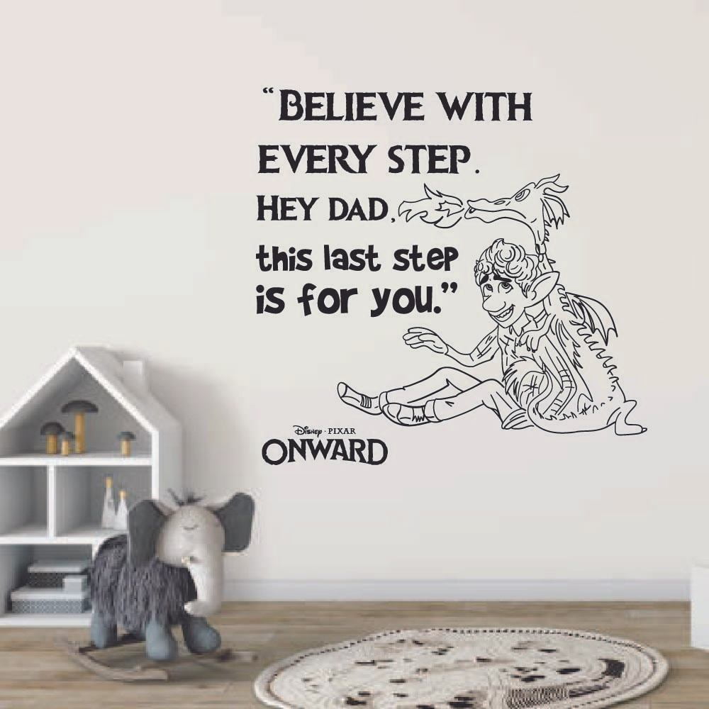 With Every Step Ian Quote Brothers Movie Kids Cartoon Wall Sticker Art ...