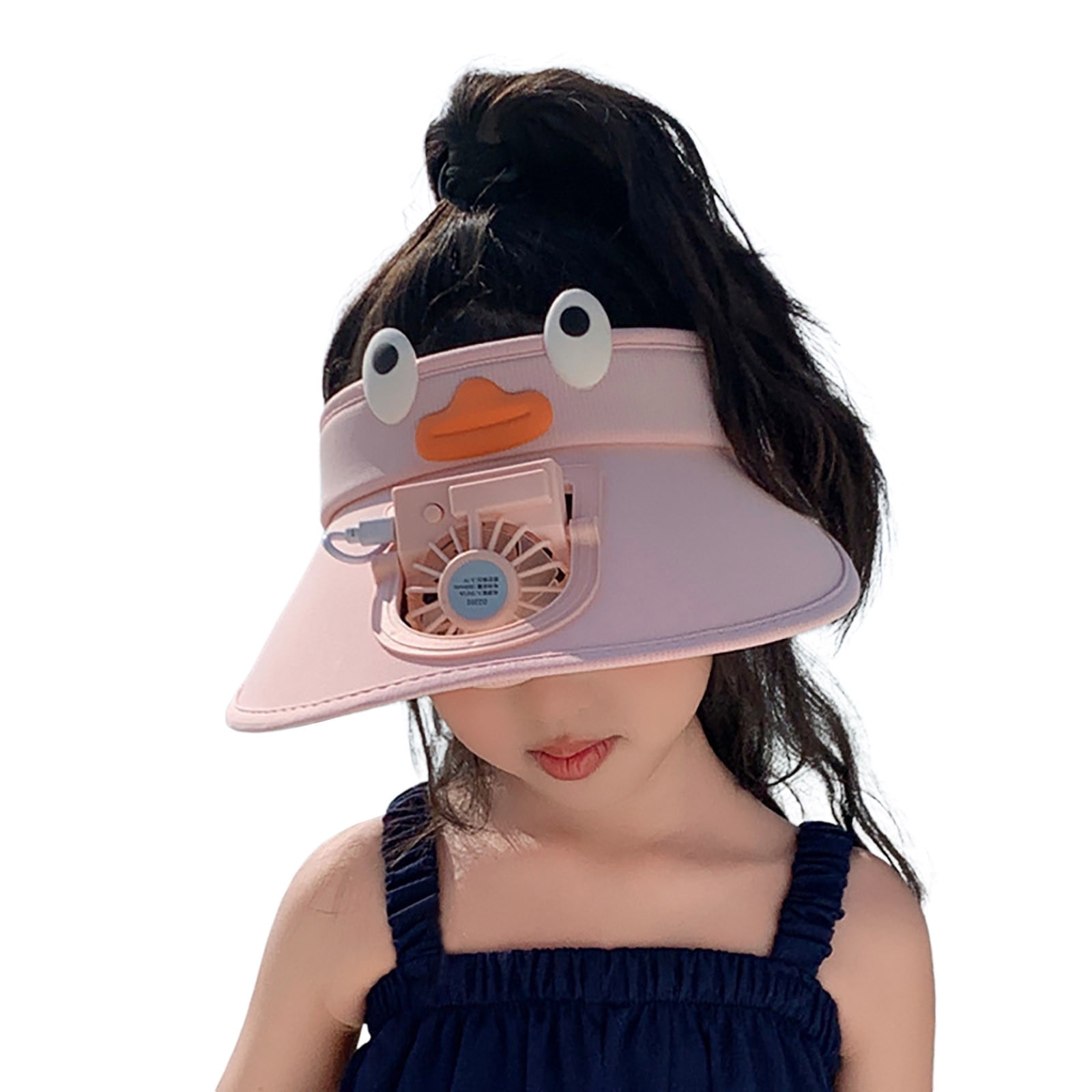 With Fan Sun Hat Summer UPF 50 USB Solar Fan Hat Breathable With Fan ...