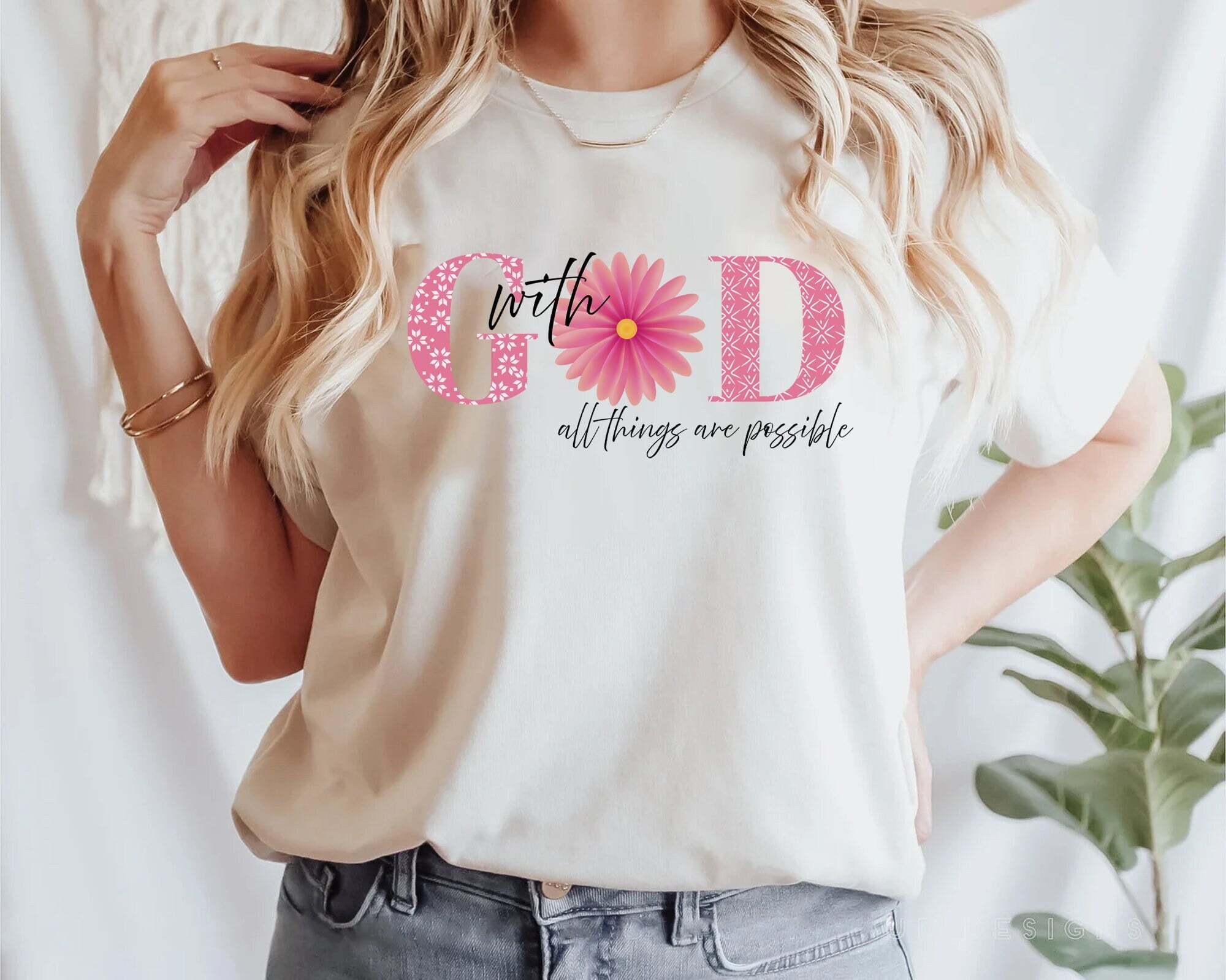 With God All Things Are Possible Shirt, Religious Shirt, Christian ...