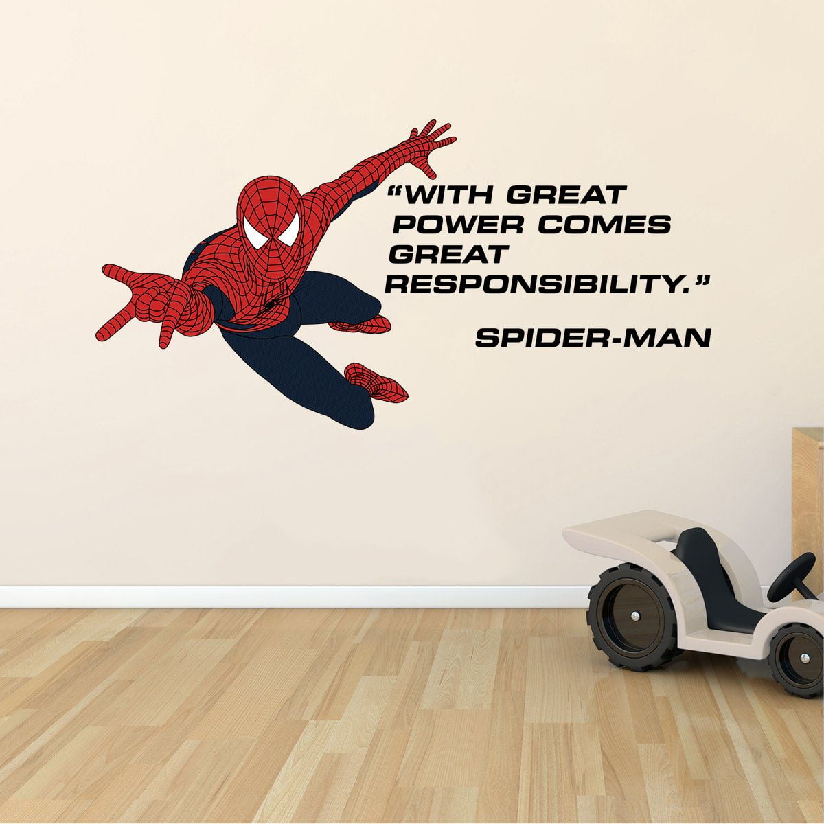 With Great Power Comes Great Responsibility - 10" x 20" Vinyl Home Art ...