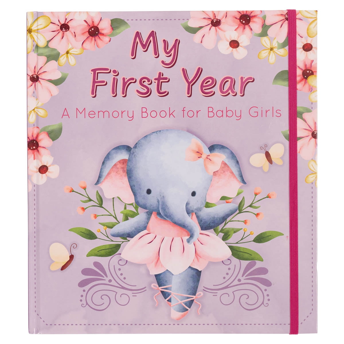With Love My First Year A Memory Book for Baby Girls Purple Keepsake ...