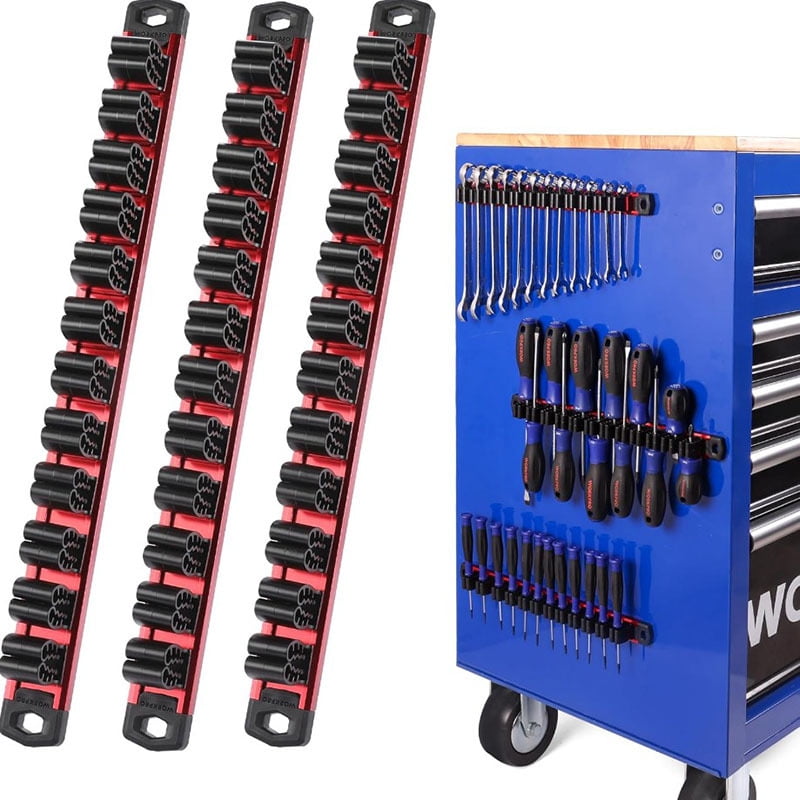 With Magnetic Suction Screwdriver Storage Rack Wrench Rack Hardware ...