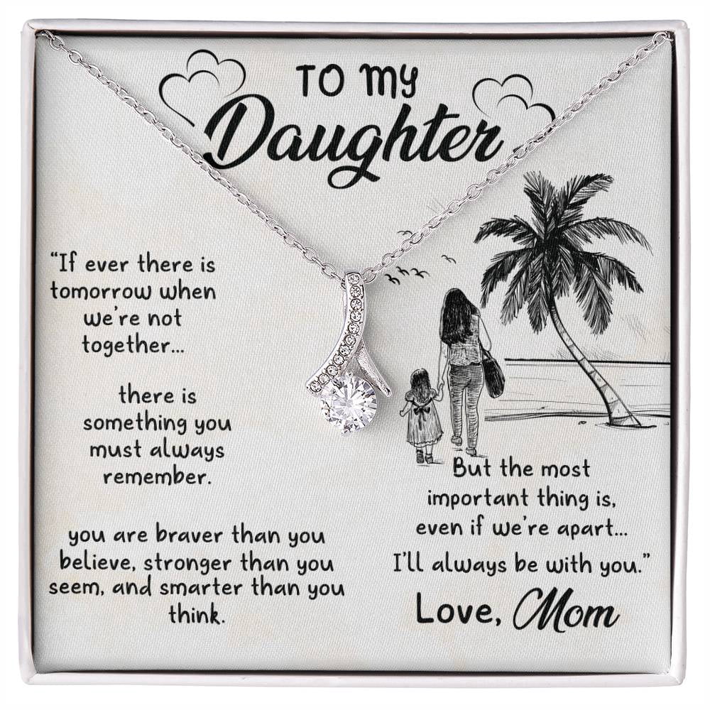 With Message Card, Alluring Beauty Necklace, 14k White Gold/ 18k Yellow ...
