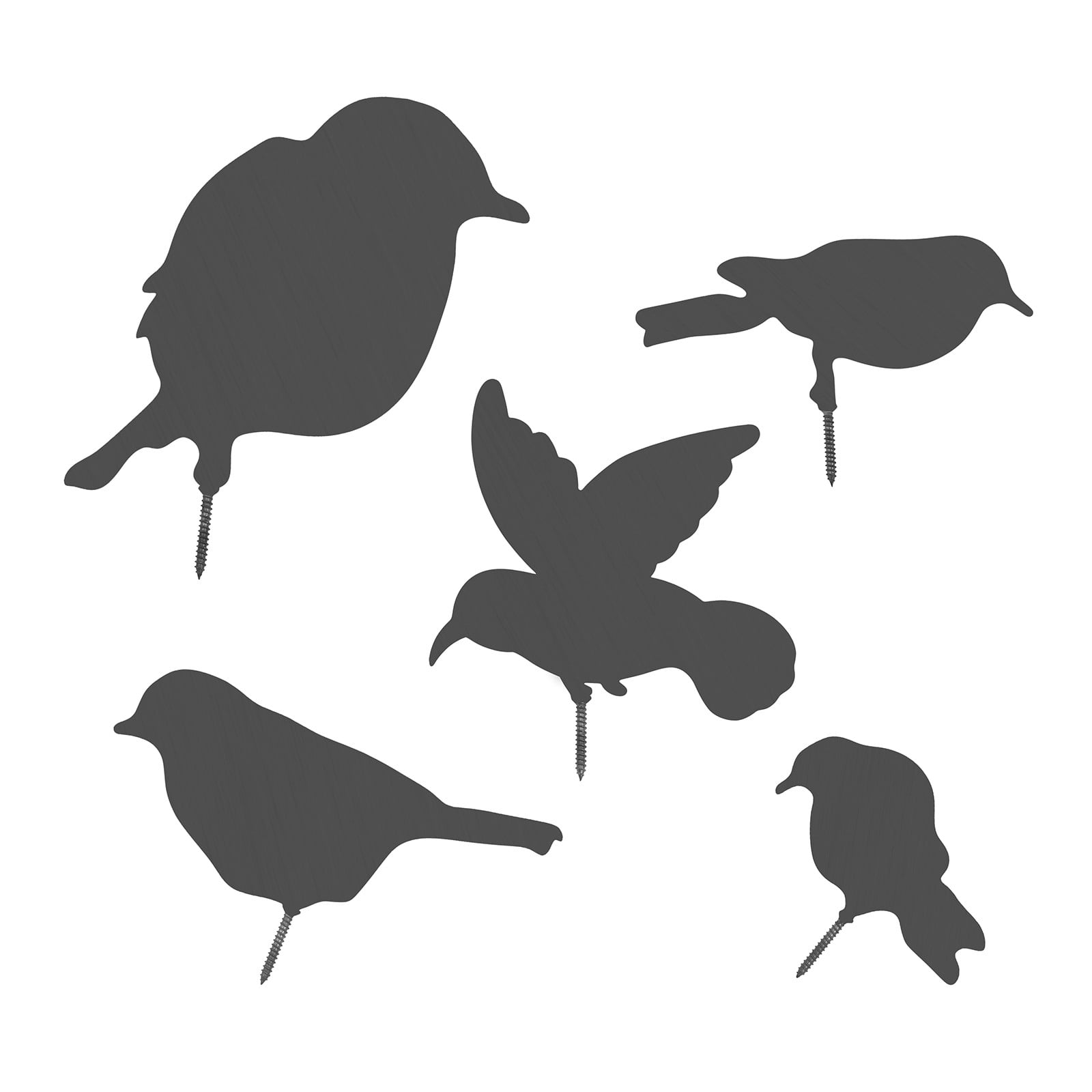 With Screws Decoratio Decorative Metal Birds for Garden Home Decor (AS ...
