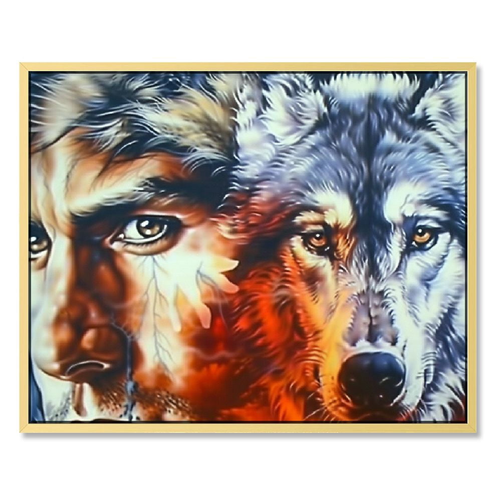 With Wolf Wall Decor Art Print Poster - Walmart.com