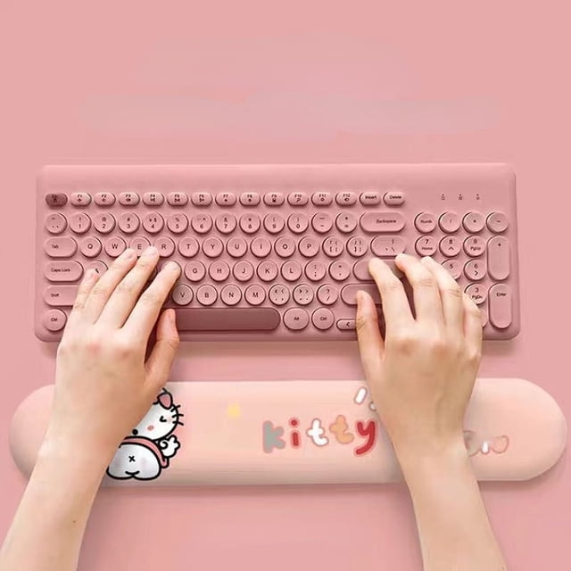 With Wrist Rest Gaming Mousepad Pink Deskmat Soft Mause Pad Gamer Desk ...