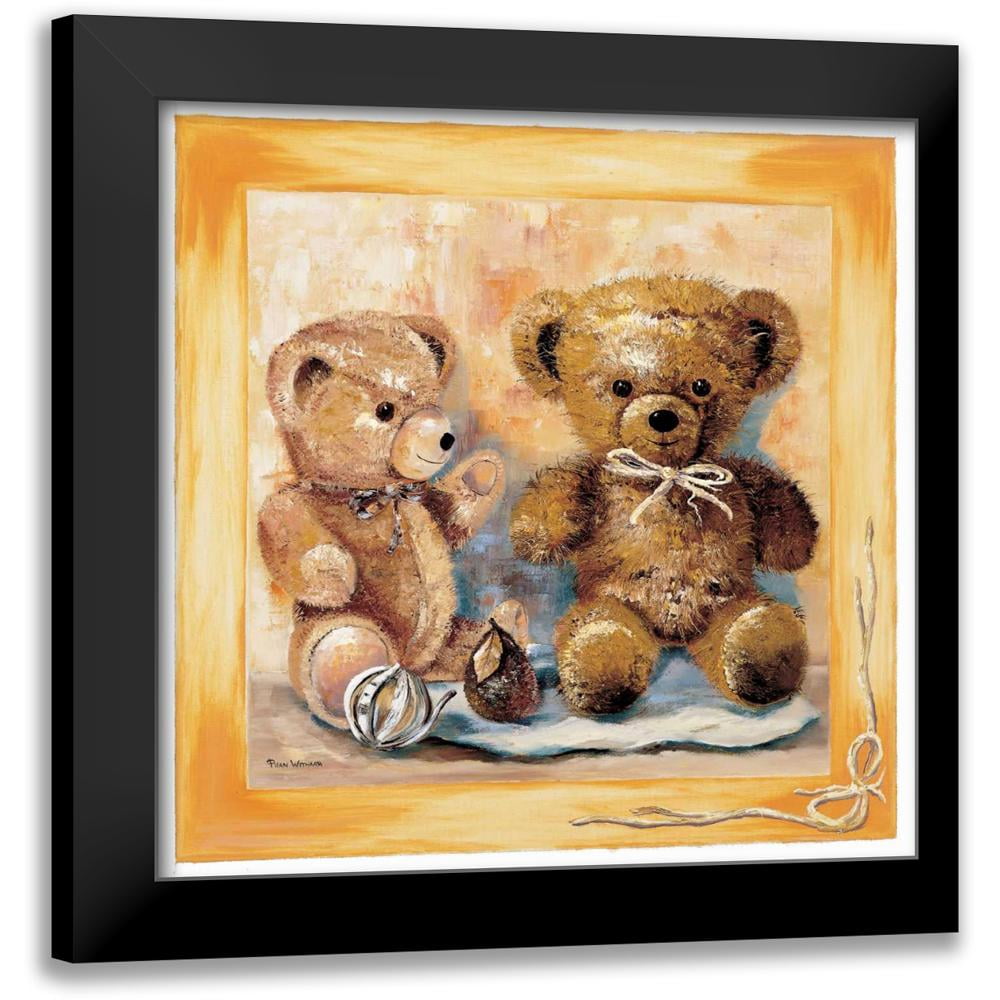 Withaar, Rian 20x20 Black Modern Framed Museum Art Print Titled - Bears ...