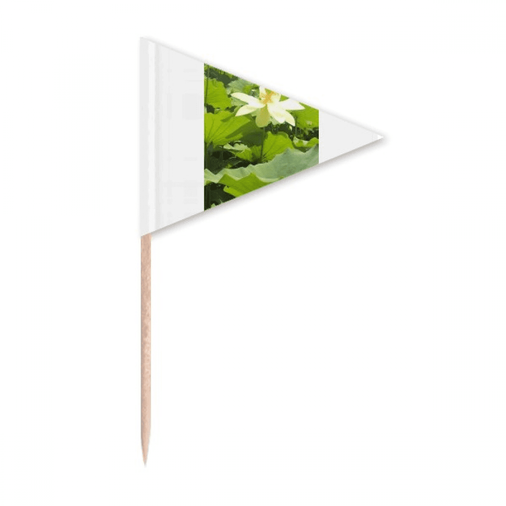 Withered Lotus Sun Art Deco Fashion Toothpick Triangle Cupcake Toppers ...