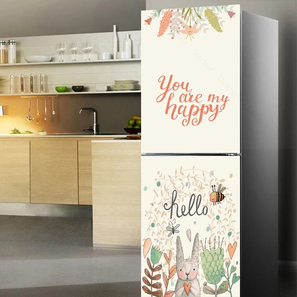 Withered Water Fridge Stickers Door Cover Refrigerator Self-adhesive ...