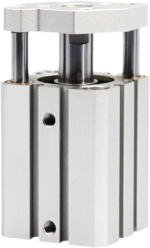 Without Magnet Thin AIR Cylinder Double Acting Guide Rod Compact ...