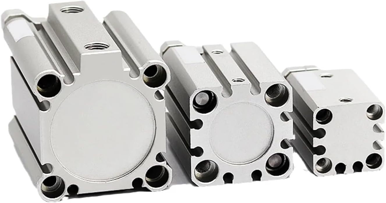 Without Magnet Thin AIR Cylinder Double Acting Guide Rod Compact ...