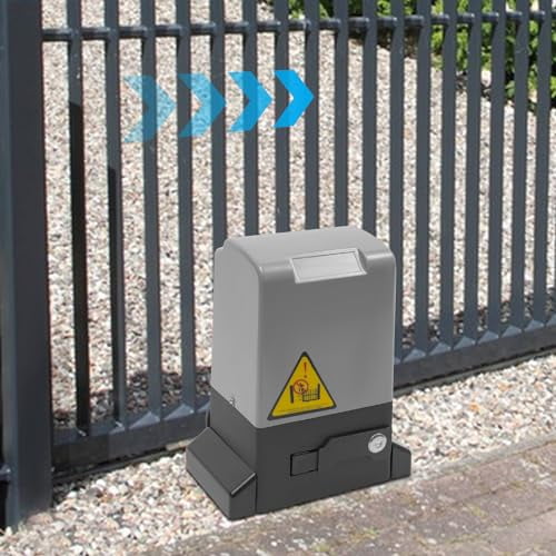 Without Racks 1300LBS Automatic Sliding Gate Opener with 2 Remotes ...