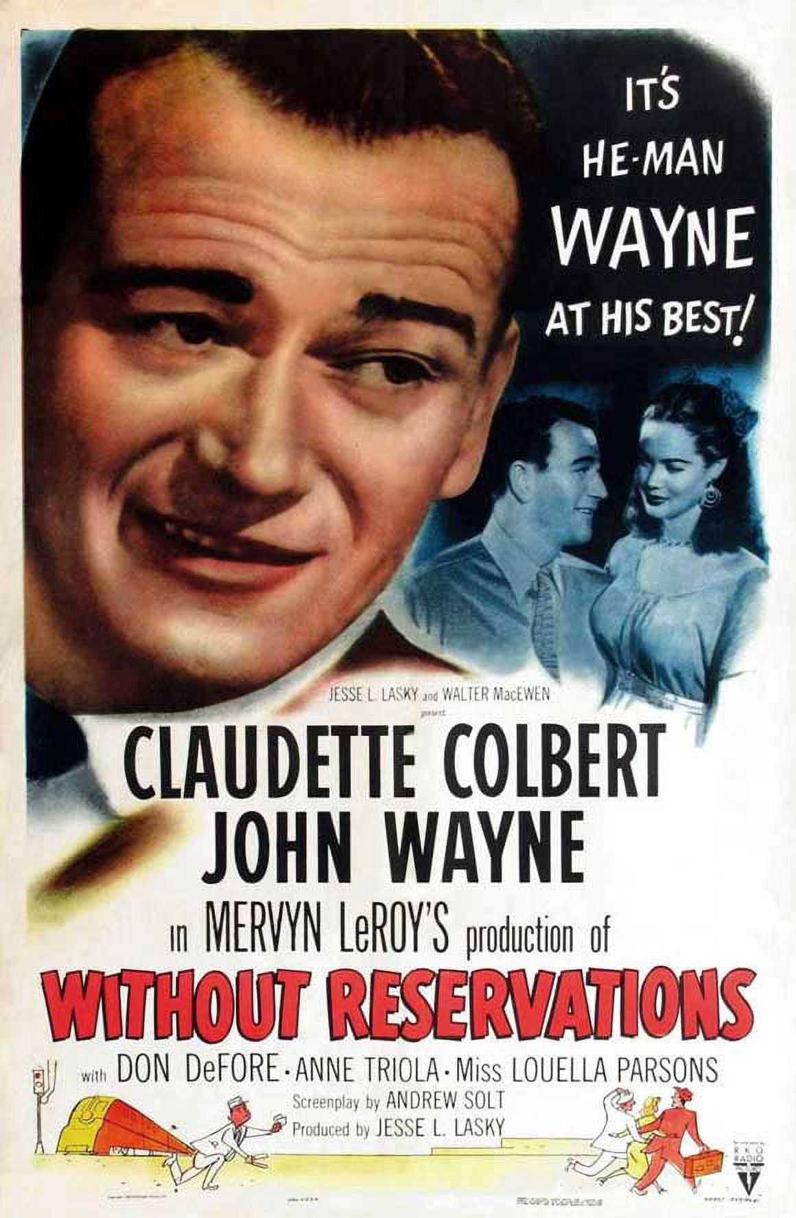Without Reservations - movie POSTER (Style C) (11" x 17") (1946 ...