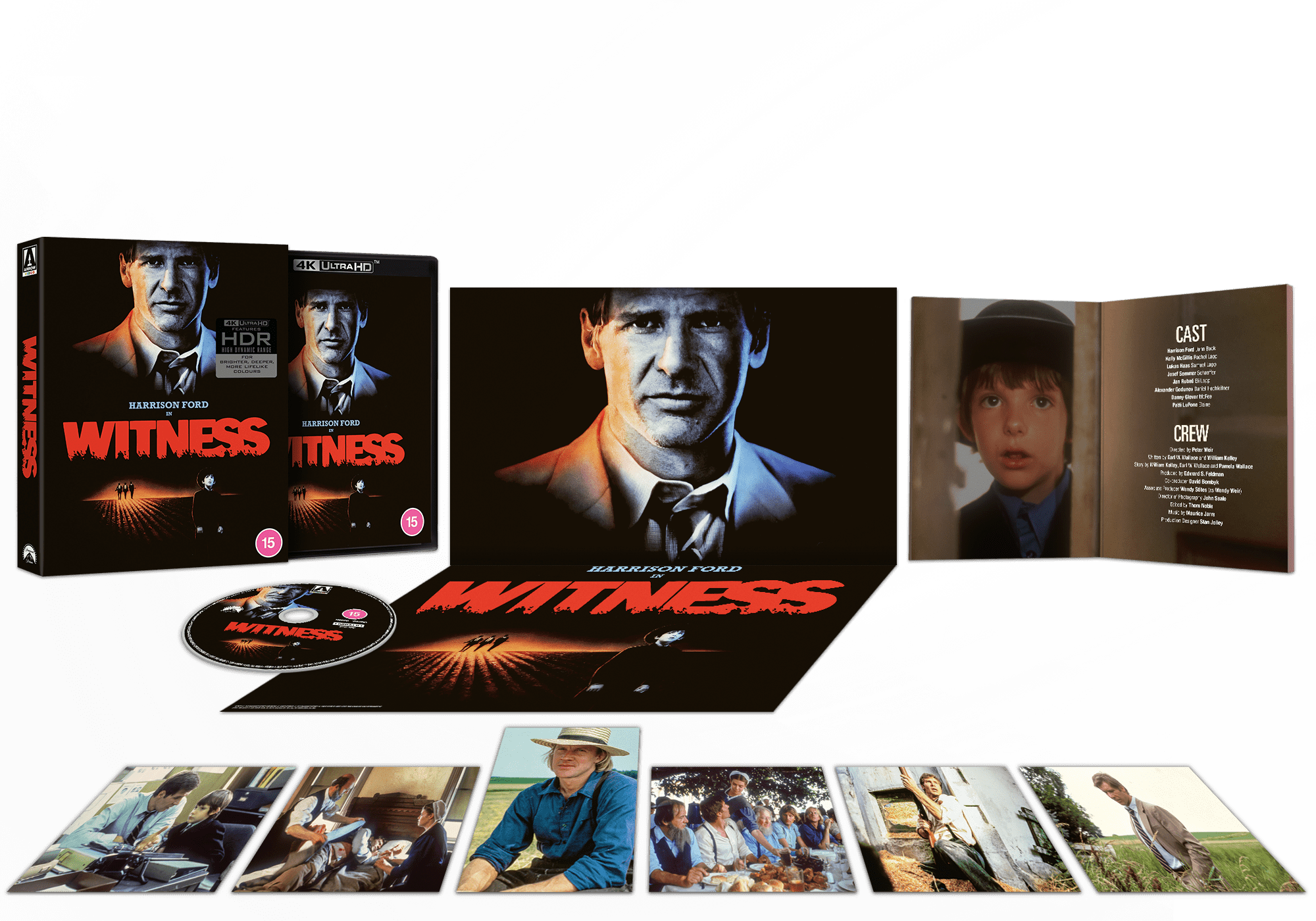 Witness Limited Edition (4K Ultra HD) Lukas Haas Harrison Ford Kelly ...