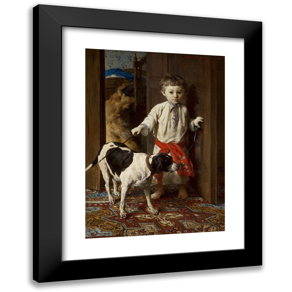 Witold Pruszkowski 14x18 Black Modern Framed Museum Art Print Titled ...