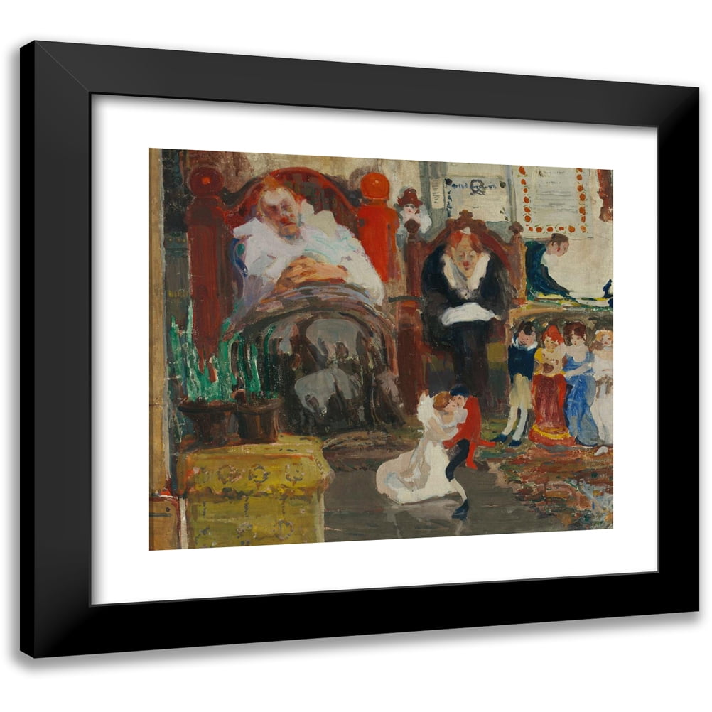 Witold Wojtkiewicz 14x12 Black Modern Framed Museum Art Print Titled ...
