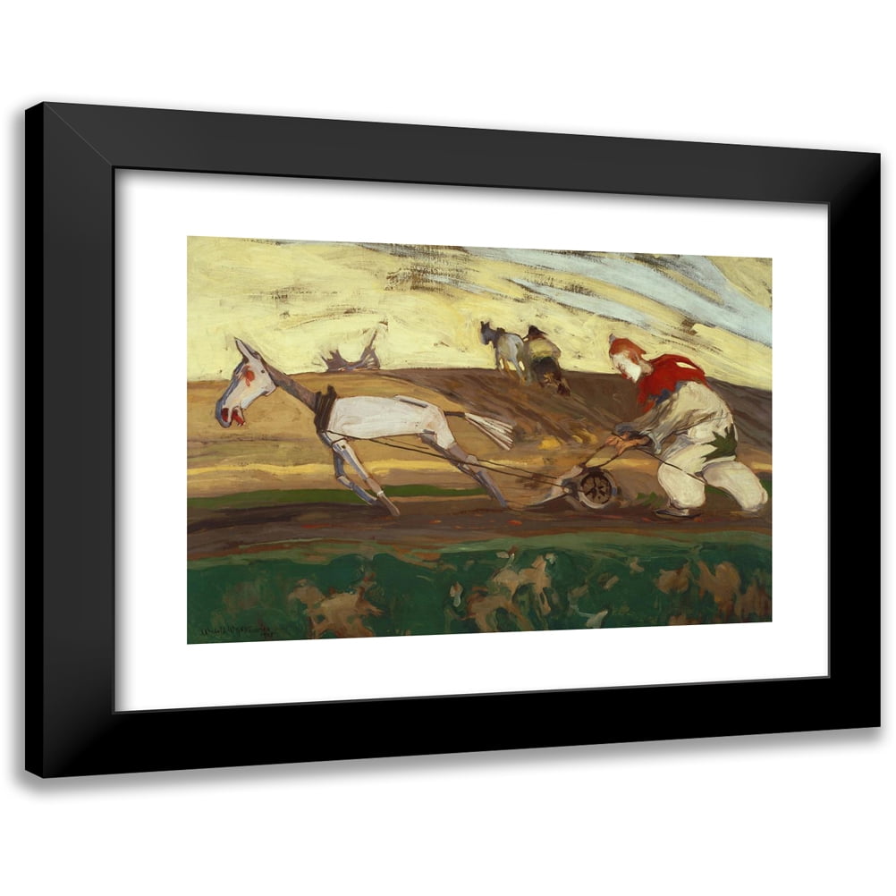 Witold Wojtkiewicz 18x14 Black Modern Framed Museum Art Print Titled ...