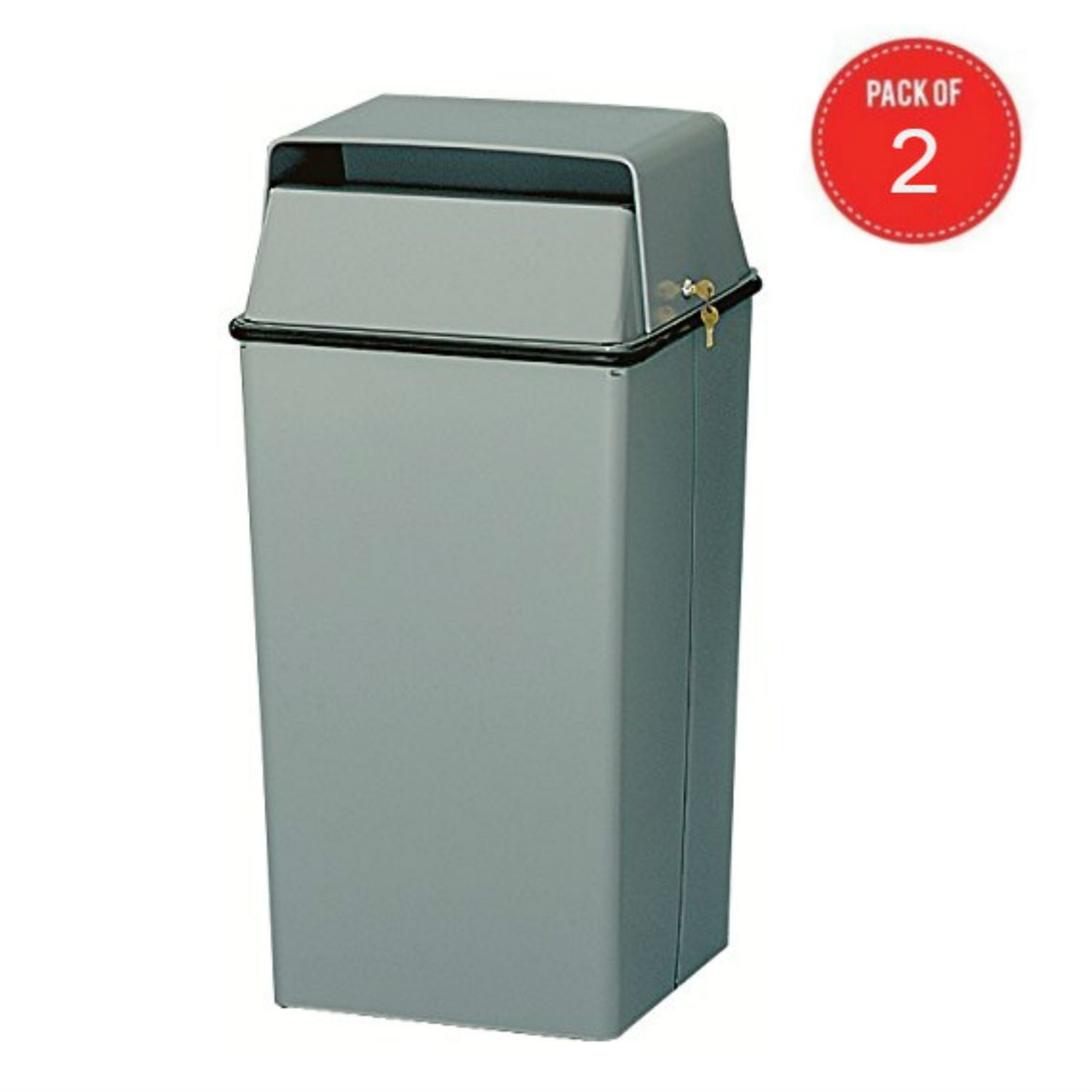 Witt Industries 008LSL Confidential Waste Receptacle, Steel, 36 gal ...