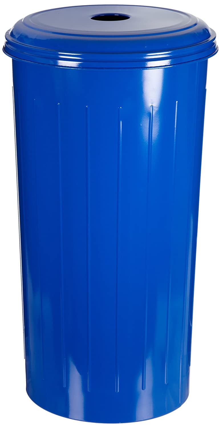 Witt Industries 10/1DTDB Steel 20-Gallon Round Top Basket, Legend "Cans ...