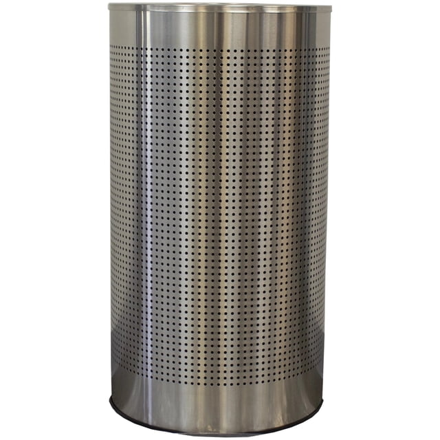 Witt Industries CLHR12-SS Half Round Waste Receptacle with Perforated ...