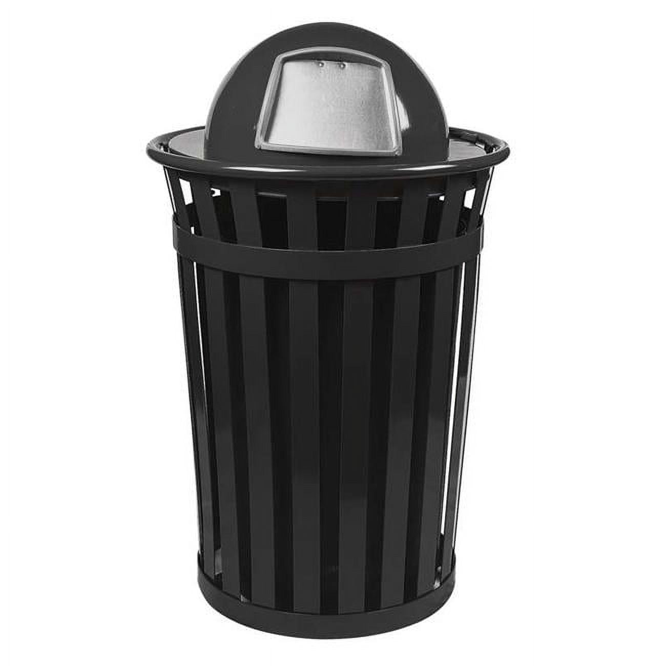 Witt Industries M3601-DT-SLV Oakley Basic Slatted Metal Waste ...