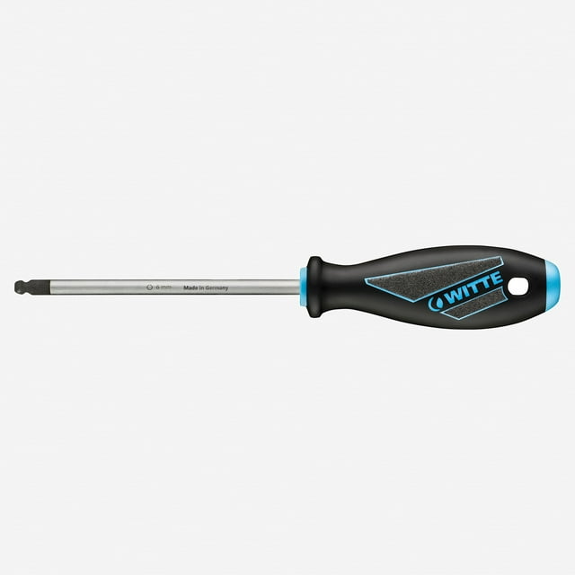 Witte Maxx Plus Metric Ball End Hex Screwdriver, 8.0 x 150mm - Walmart.com
