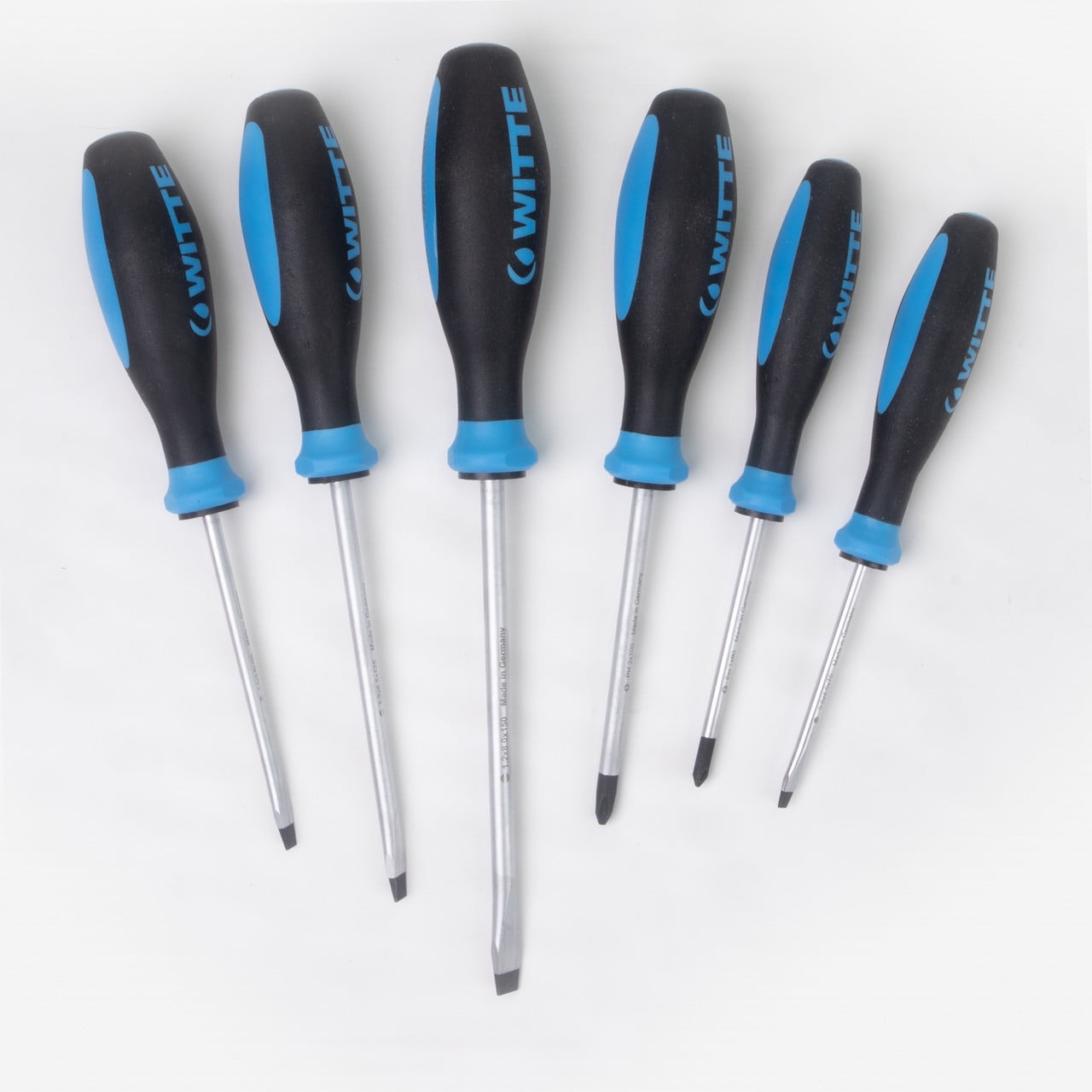 Witte Pro Slotted and Phillips Screwdriver Set, 6 Pieces - Walmart.com