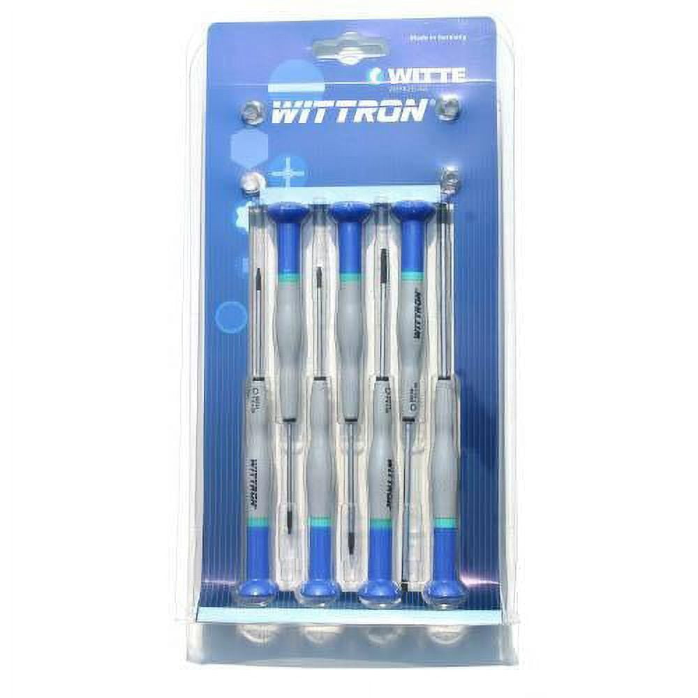 Witte Pro Wittron Precision Slotted and Phillips Screwdriver Set, 7 ...