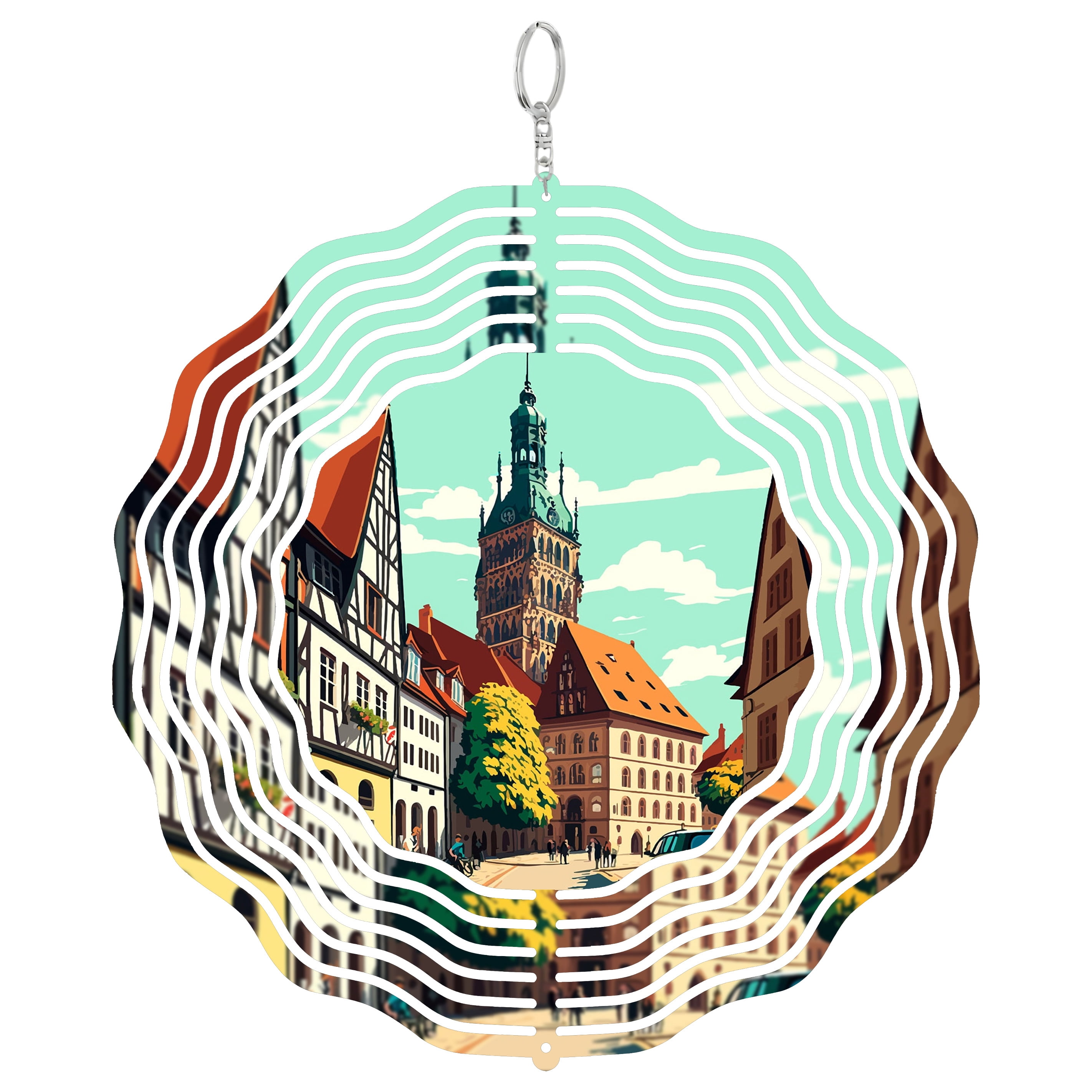Wittenberg Germany Luther 3D Wind Spinner Stainless Steel Kinetic Art ...