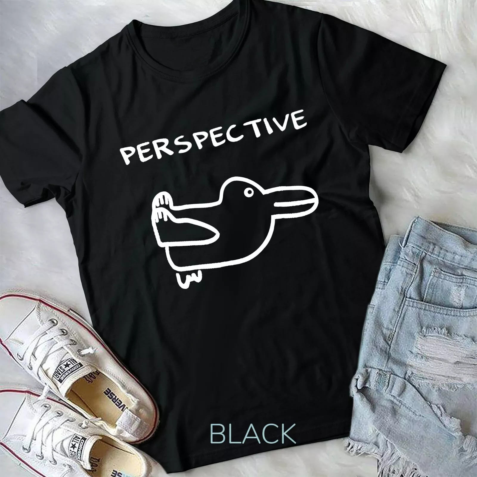 Wittgenstein Rabbit Duck, Funny Philosopher and Optical Illusion Unisex ...